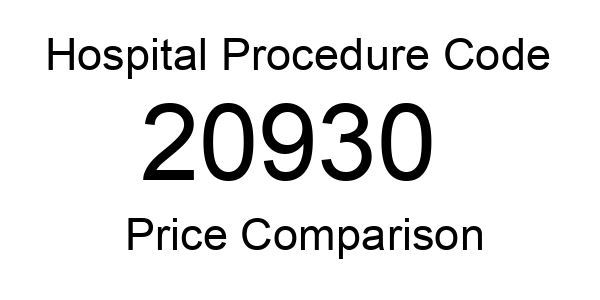 20930: ALLOGRAFT FOR SPINE SURGERY ONLY; MORSELIZED | Hospital Price ...